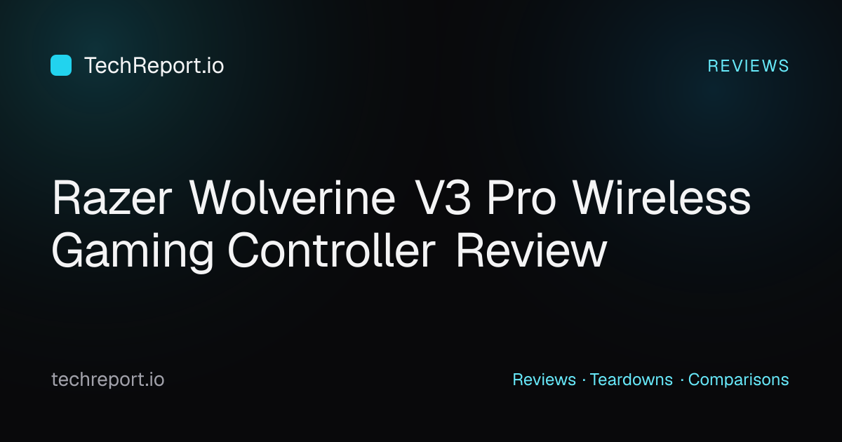 Razer Wolverine V3 Pro Wireless Gaming Controller Review | TechReport ...